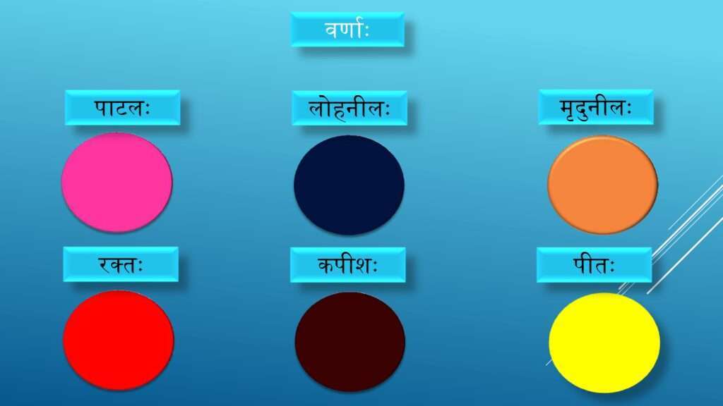Colors Name in Sanskrit | संस्कृत में रंगों के नाम